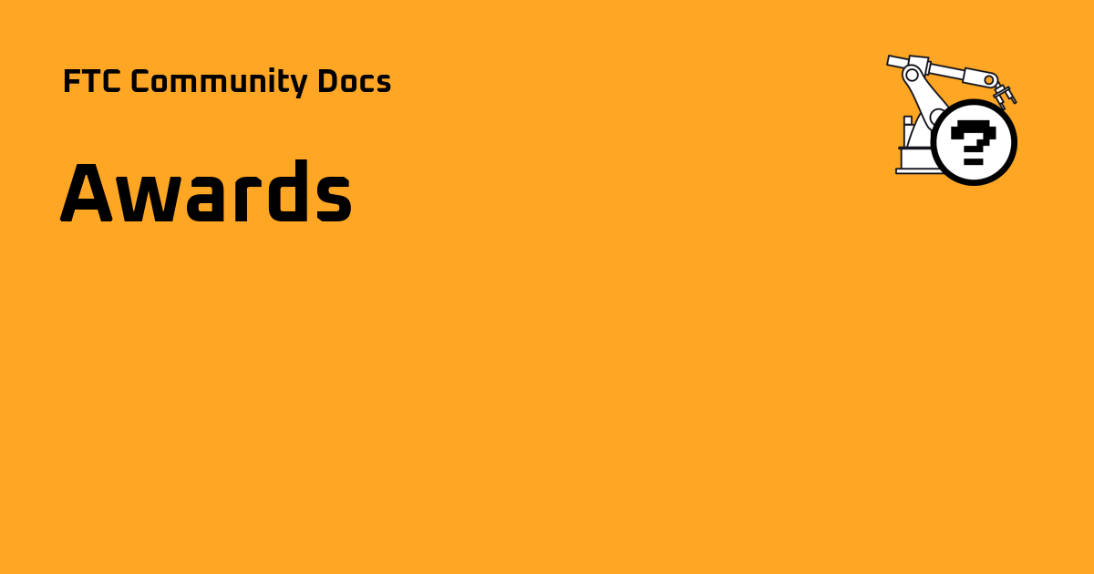 Awards - FTC Community Docs
